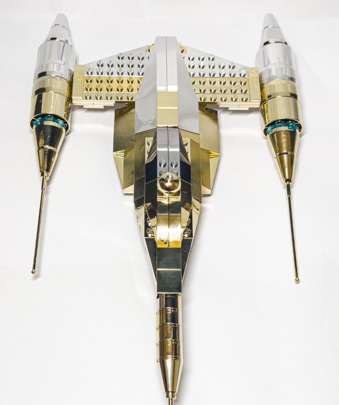 Lego Chrome Gold/silver Plated Star Wars Special Edition Naboo Starfighter 10026 - Etsy