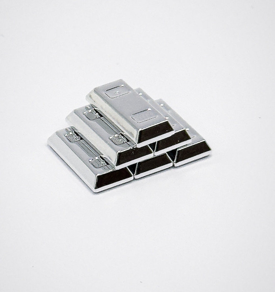 Lego Chrome Silver Plated Utensil Ingot Bar X5 99563 New!! - Etsy
