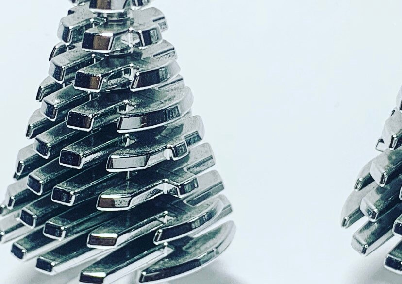 Lego Chrome Silver Pine Tree Large 3471 Christmas Tree X2 New - Etsy