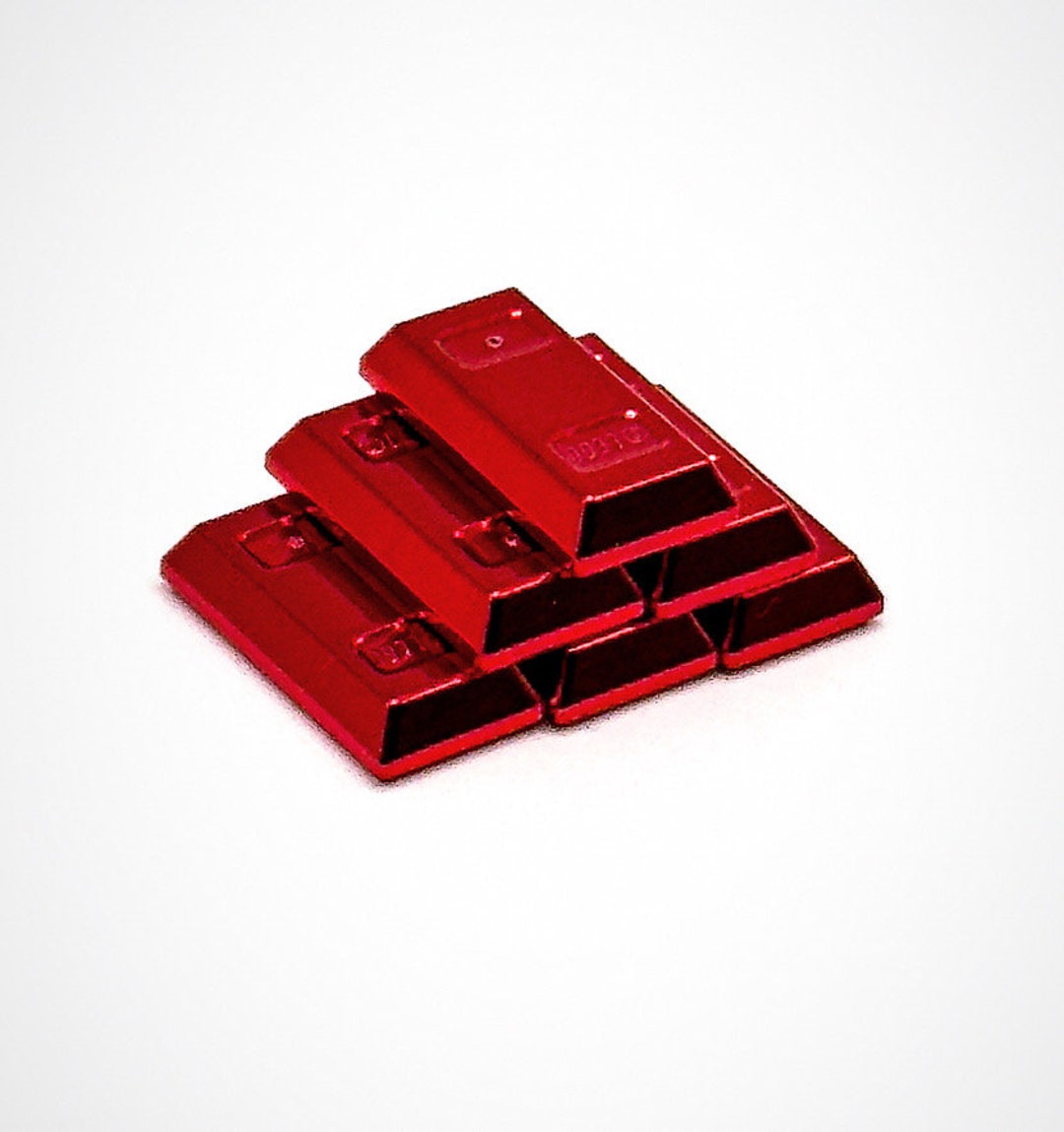 Lego Chrome Red Plated Utensil Ingot Bar X5 99563 New!! - Etsy