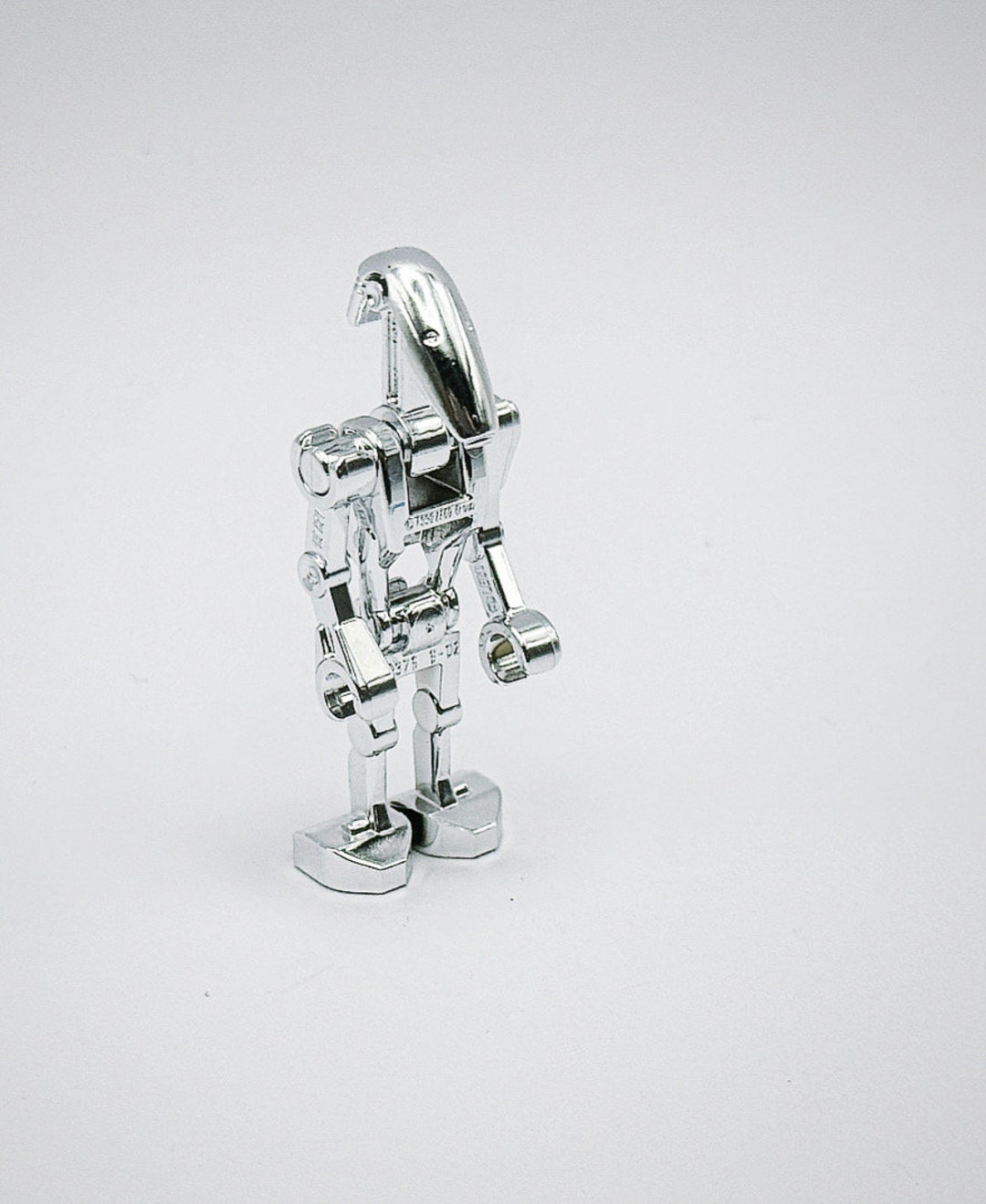 Lego Chrome Silver Plated Battle Droid Minifigure Straight Arms Star ...