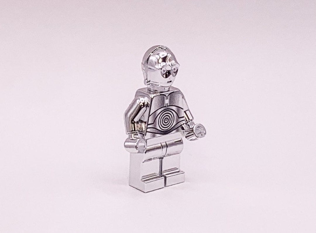 Lego Chrome Silver C-3PO Mini Figure Star Wars - Etsy