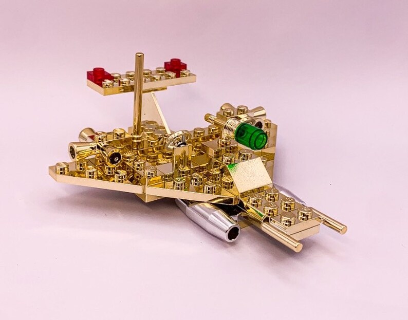 Lego Chrome Gold/silver Space Shuttle 442 Classic Space Brand - Etsy