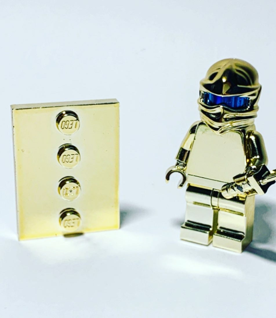 Lego Chrome Gold Ninjago Ninja Mini Figure Chrome Gold Base New - Etsy