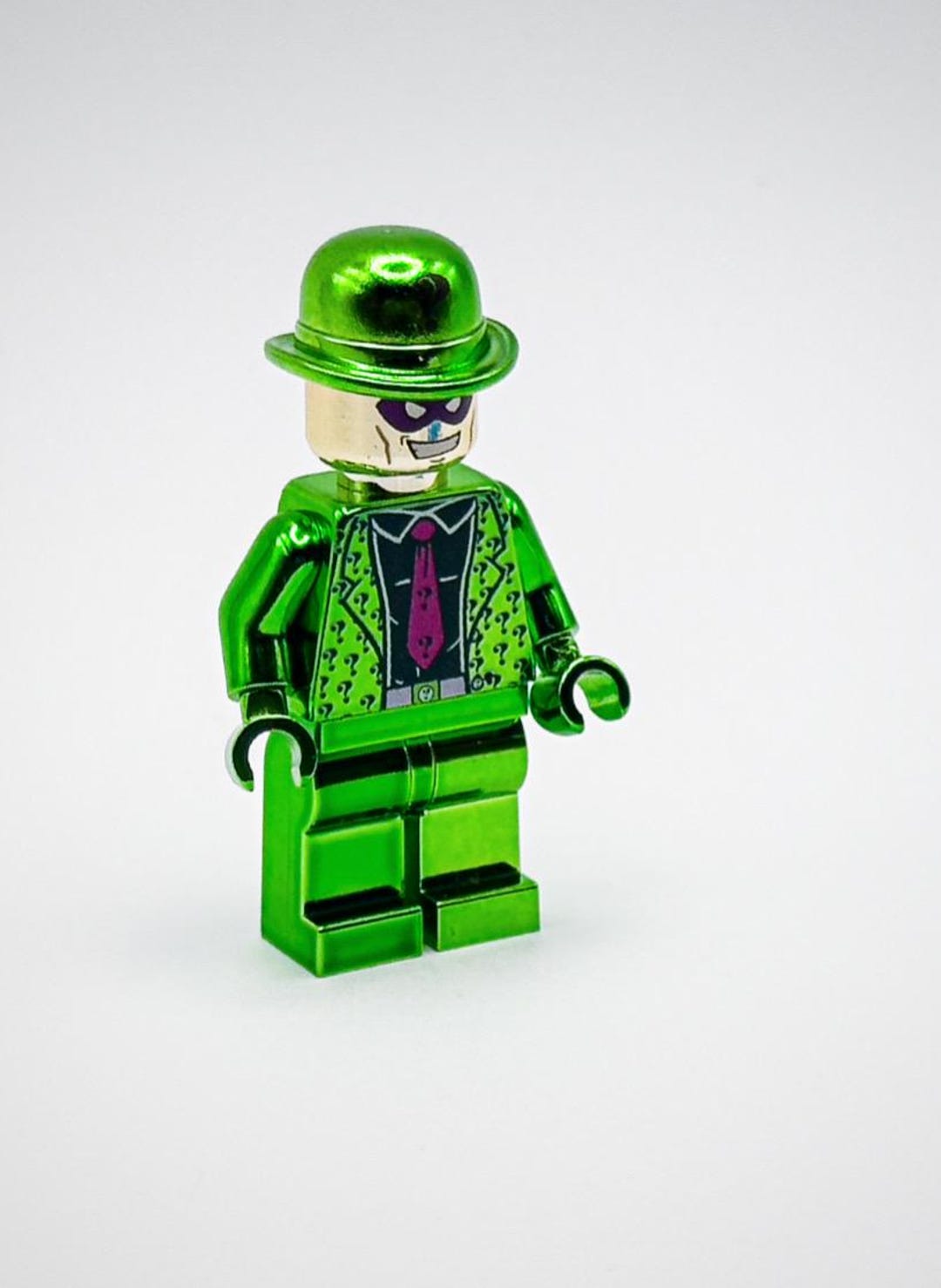 Lego Chrome Green the Riddler Minifigure DC Superheroes New!! - Etsy