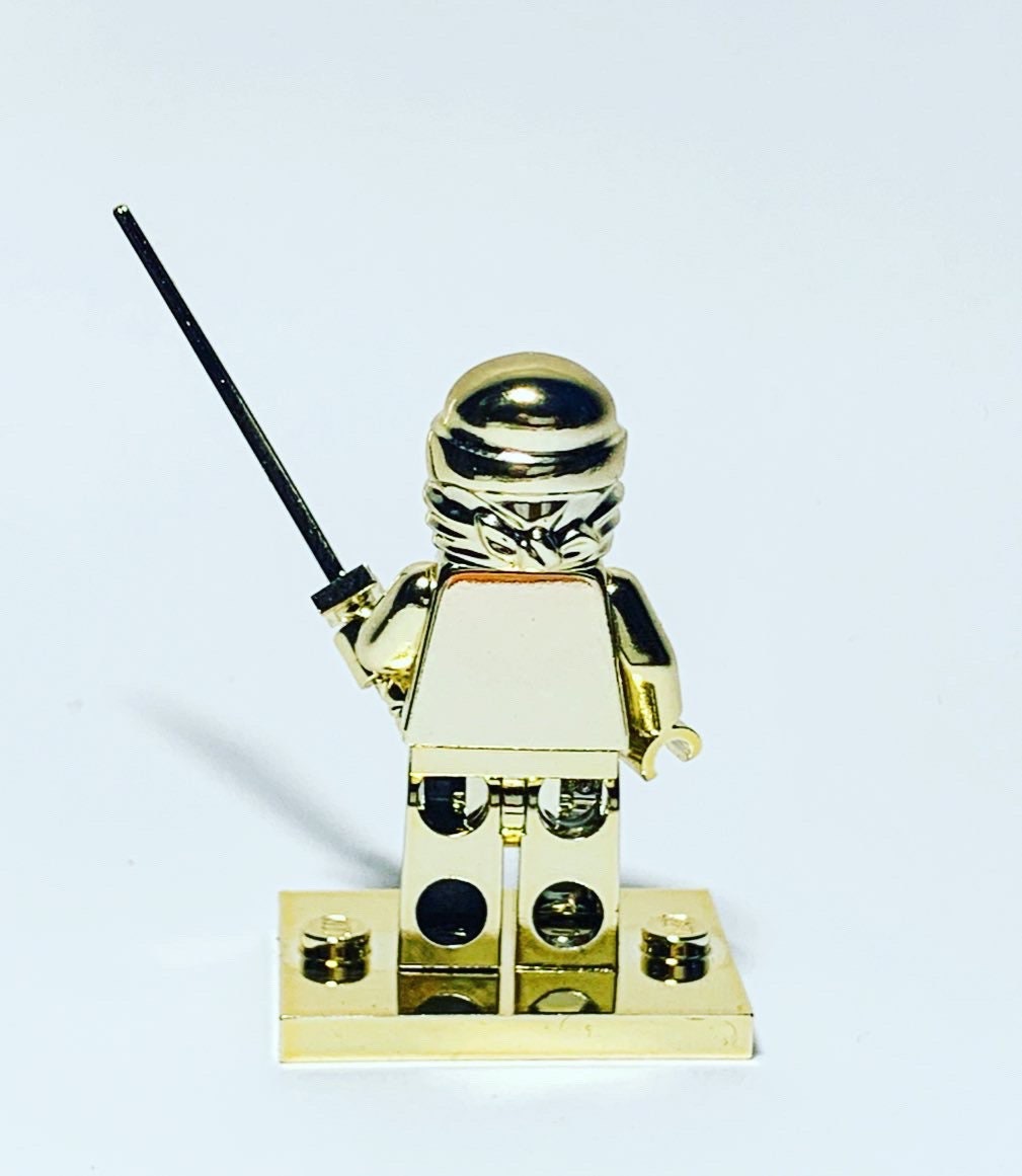 Lego Chrome Gold Ninjago Ninja Mini Figure Chrome Gold Base New - Etsy