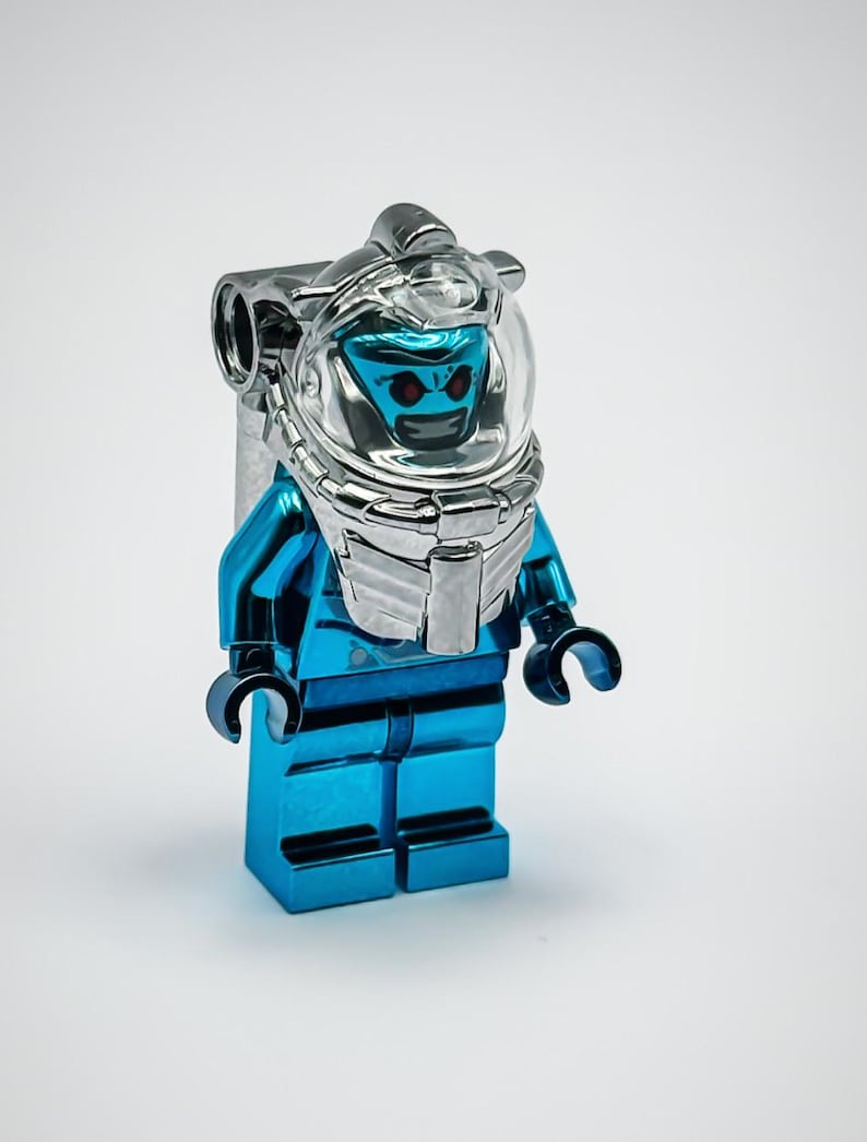 Lego Chrome Blue Mr Freeze Minifigure Batman New!! - Etsy