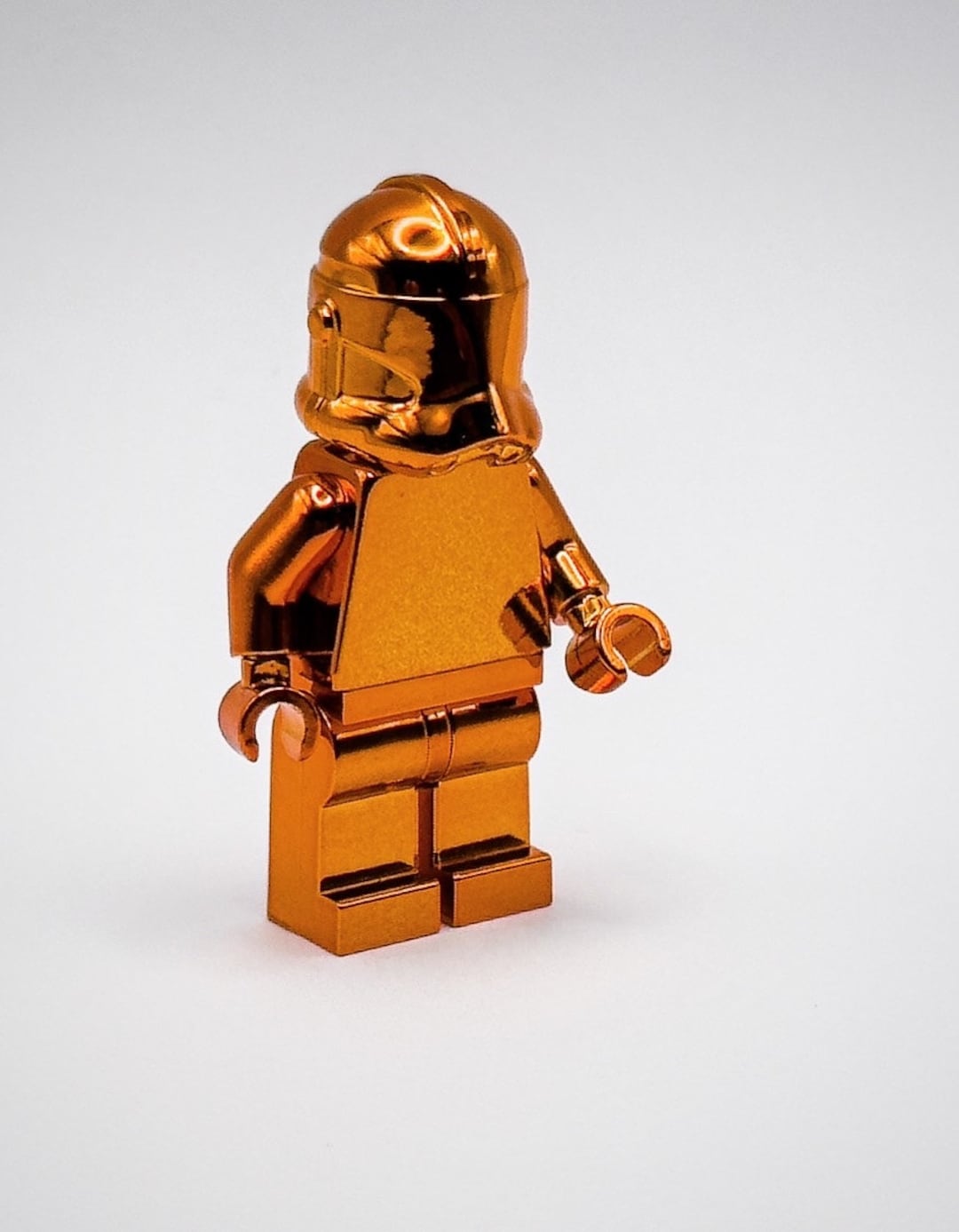 Lego Chrome Plated Orange Clone Trooper Phase 2 Star Wars Minifigure ...