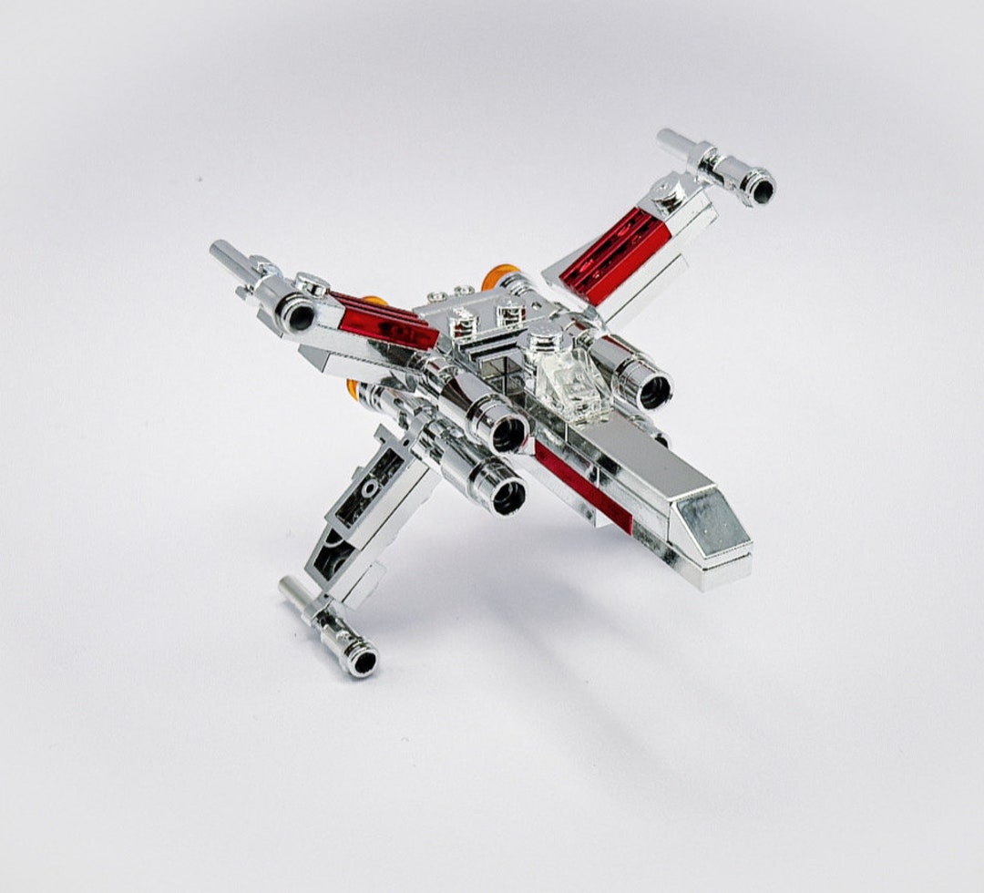 Lego Chrome Silver Plated Star Wars Mini X- Wing (60 Pieces) New!! - Etsy