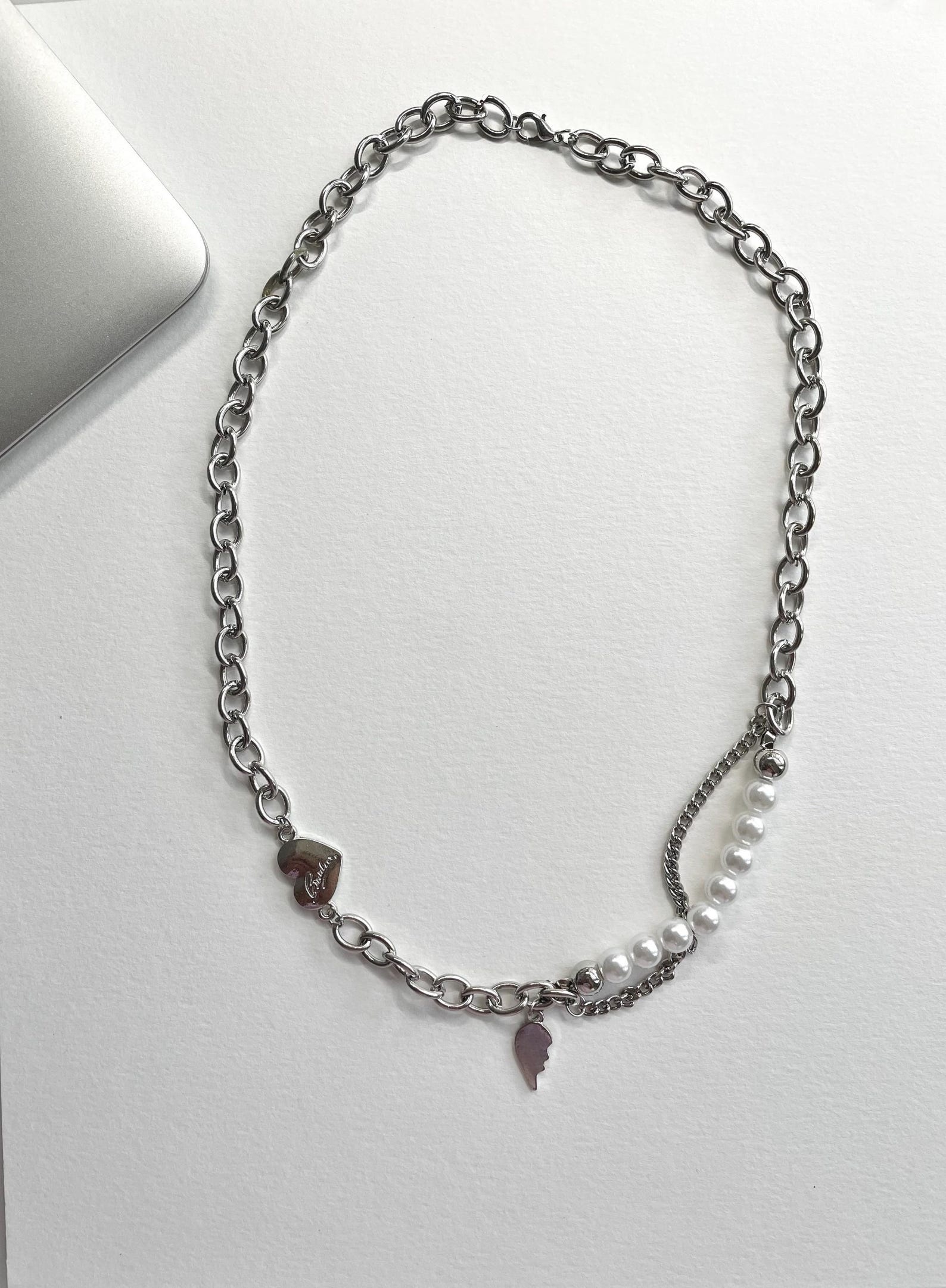 Y2k Heart Grunge Necklace,broken Heart Necklace,spider Necklace,y2k ...