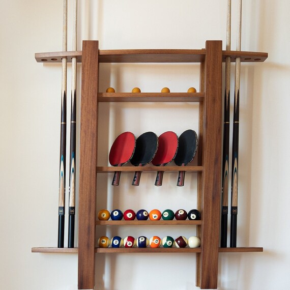 Pool Cue Wall Rack and Ping Pong Rack Pool Stick Holder Ping - Etsy