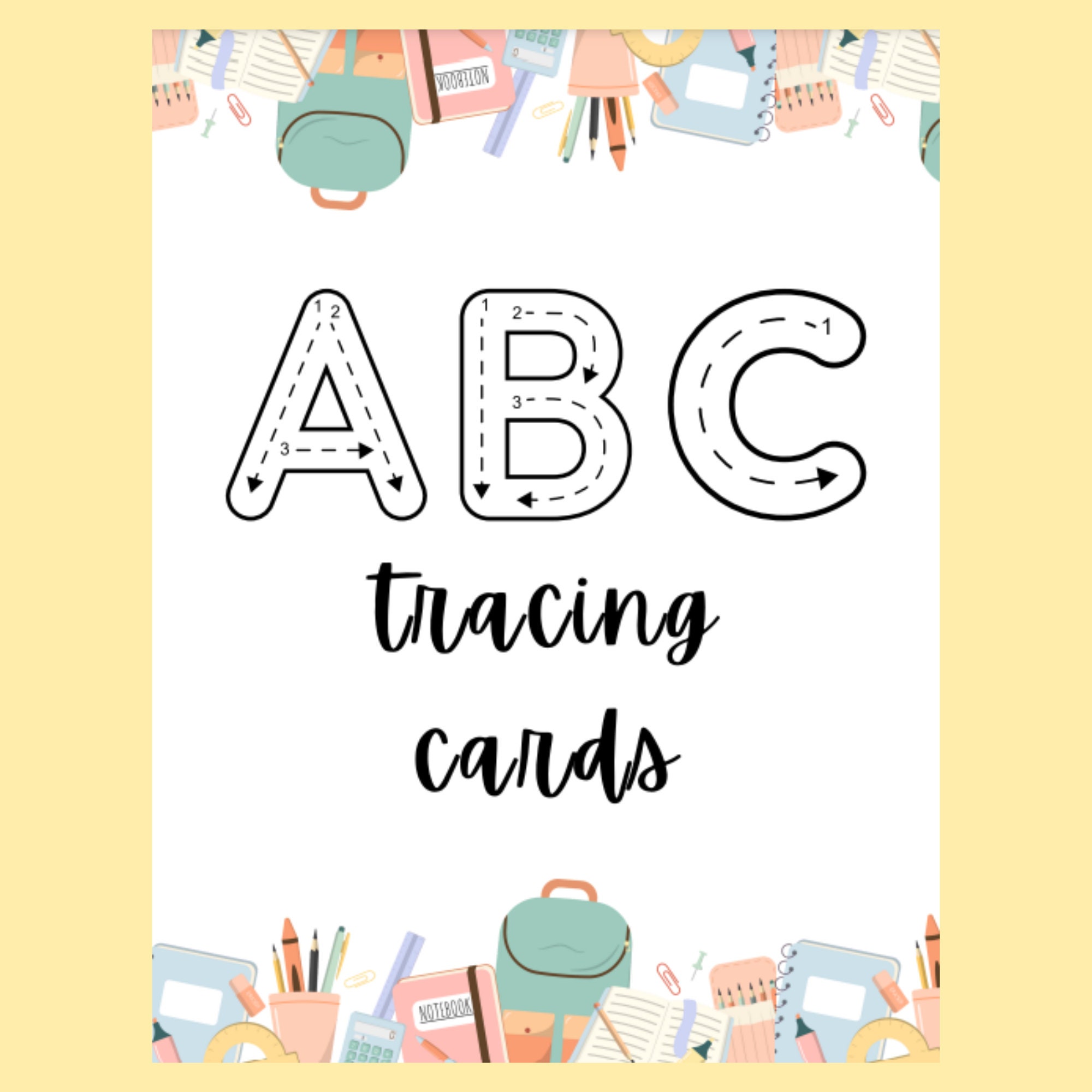 10 Printable Abc's & 123's Worksheets Kindergarten Worksheet Learning ...