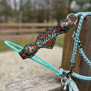 Custom* Tooled Leather Side Cheek Pieces - Etsy