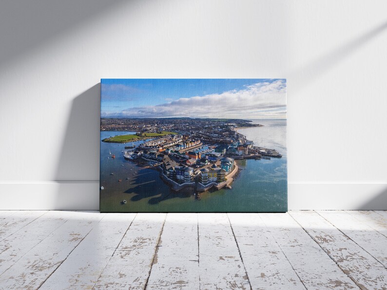 Exmouth Harbour / Marina, Devon Photo Canvas - Etsy