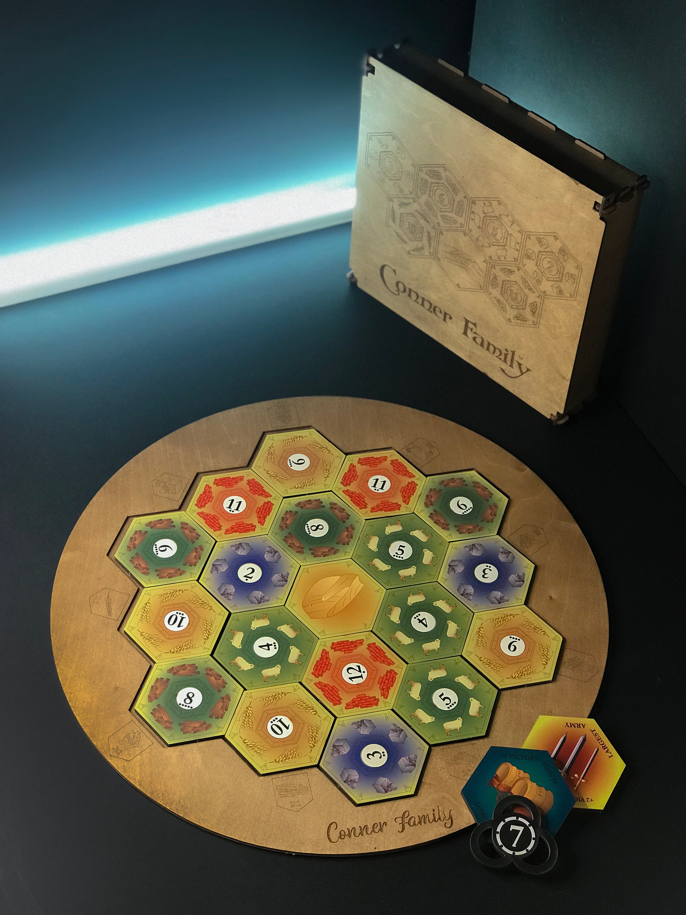 Game Board Wood 3-4 or 3-6 Player board Only Board Tray - Etsy