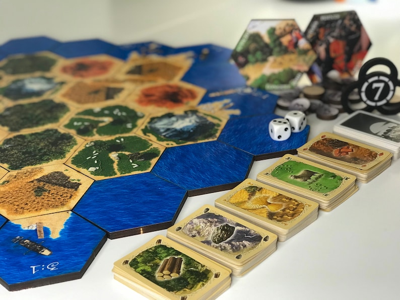 Custom Settlers Game Board Hand Made Wood 3-4 or 5-6 - Etsy Custom Settlers Game Board Hand Made Wood 3-4 or 5-6 - Etsy