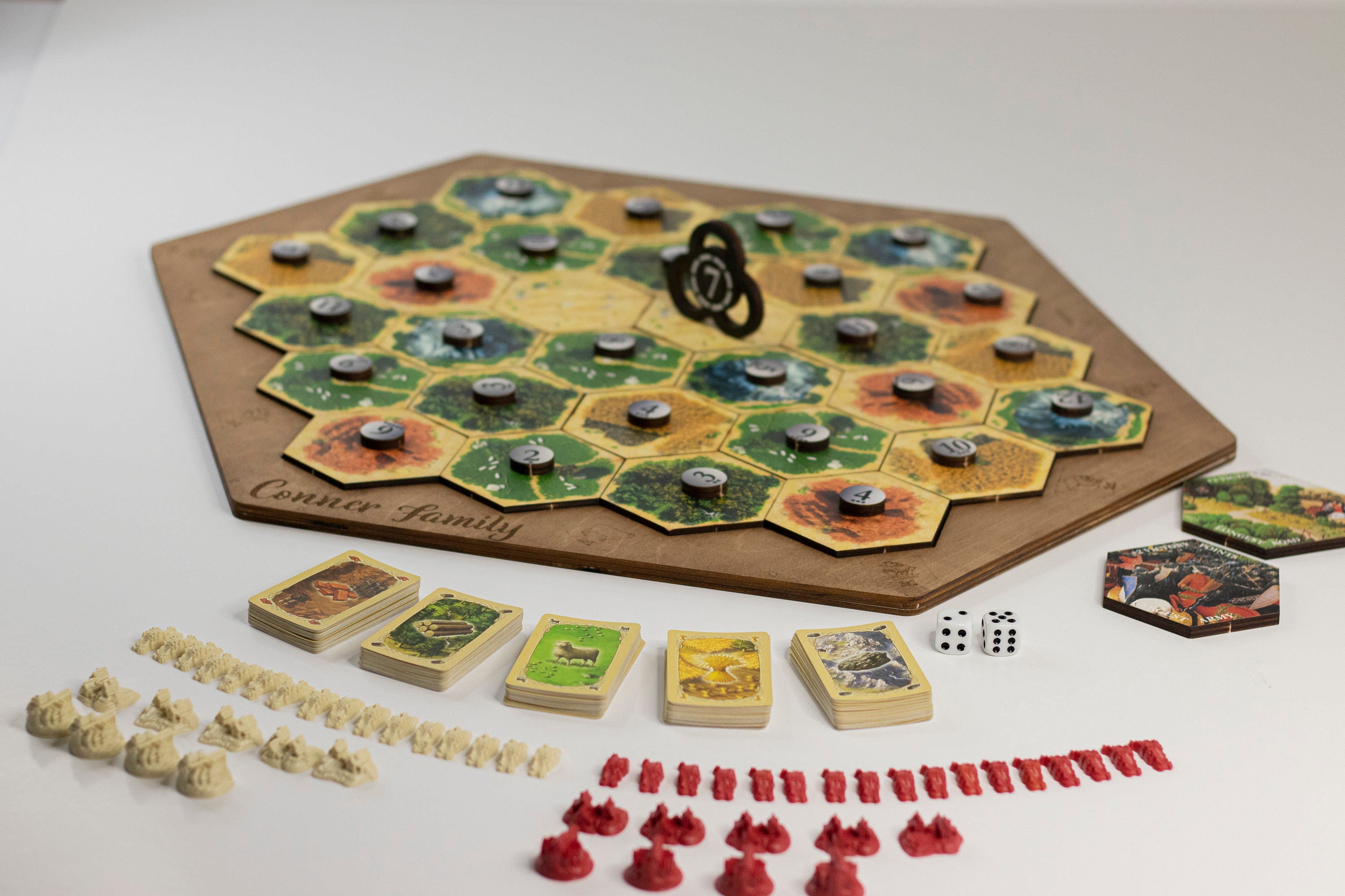 Game Board Wood 3-4 or 3-6 Player board Only Board Tray - Etsy