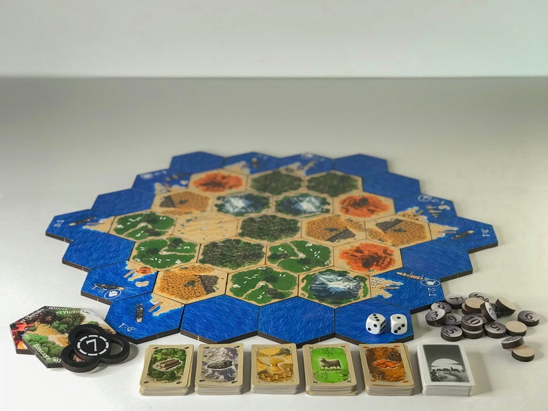 Custom Settlers Game Board Hand Made Wood 3-4 or 5-6 - Etsy Custom Settlers Game Board Hand Made Wood 3-4 or 5-6 - Etsy