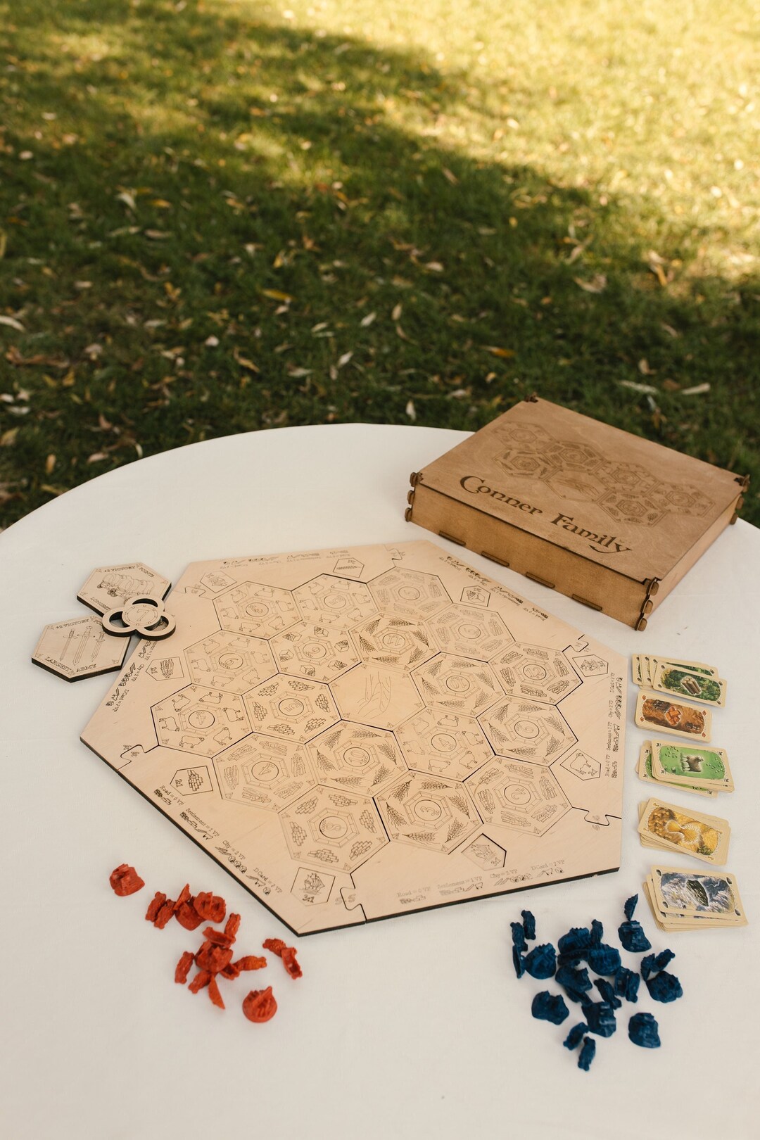 Custom Wooden Game Boards (uncolored) 2-4 and +5-6 Players, Gamer Gift ...