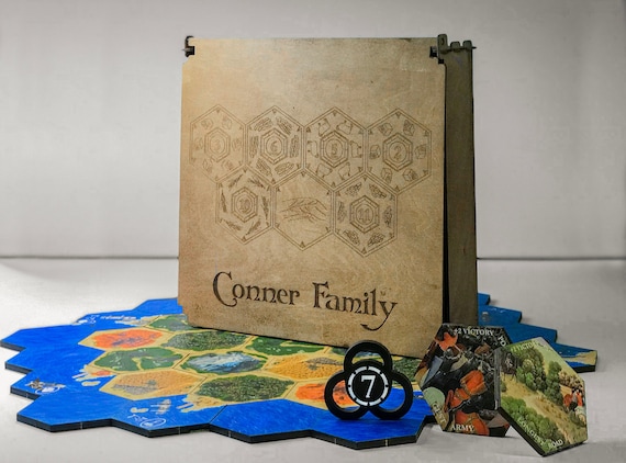 2-6 Player Settlers Board Game for Popular Hexagon Shaped Game | Etsy