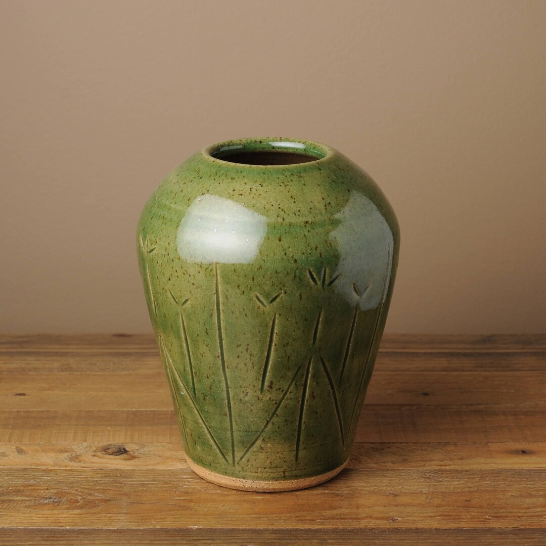 Gorgeous Large Rich Green Vase All Profits Go to Charity - Etsy