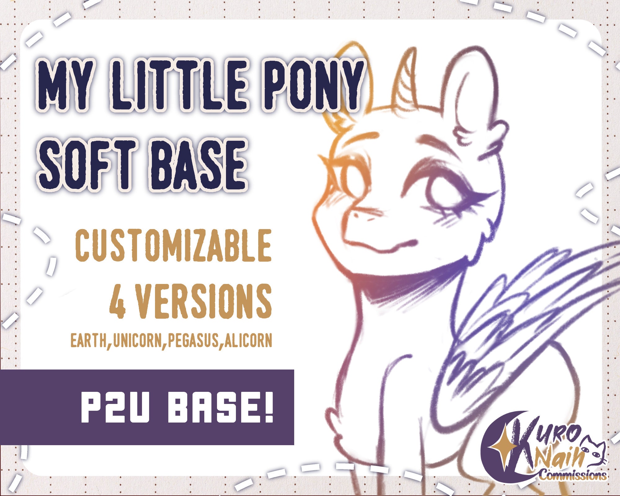 My Little Pony Pegasus Base