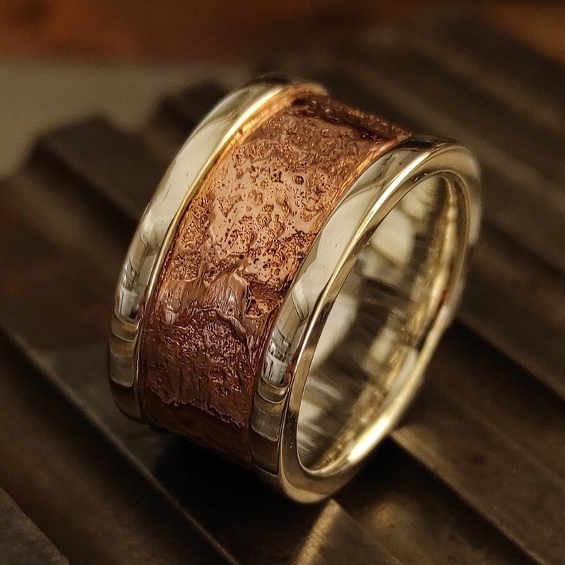Rustic Wedding Band - Etsy