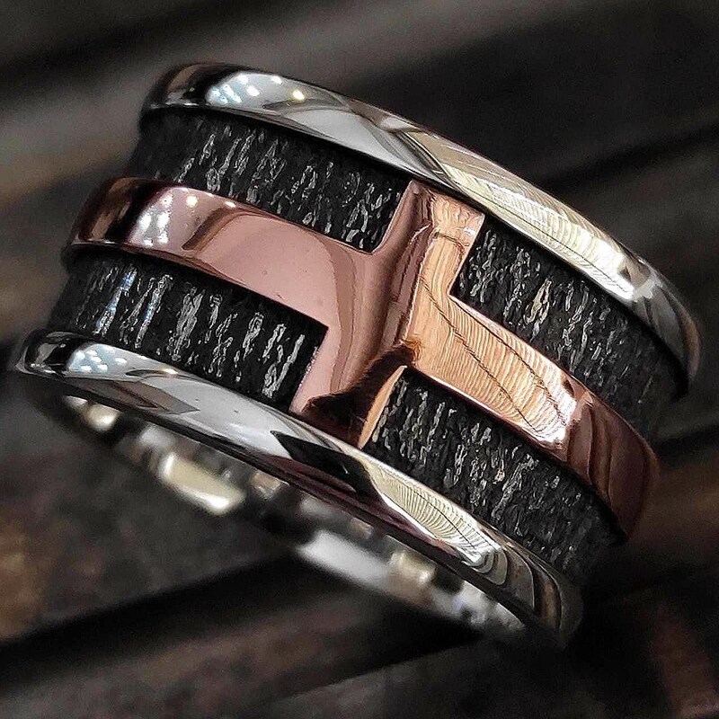 Rustic Mens Ring - Etsy