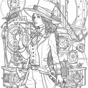 Steampunk Adult Coloring Book: Beautifully Detailed Greek Mythology ...