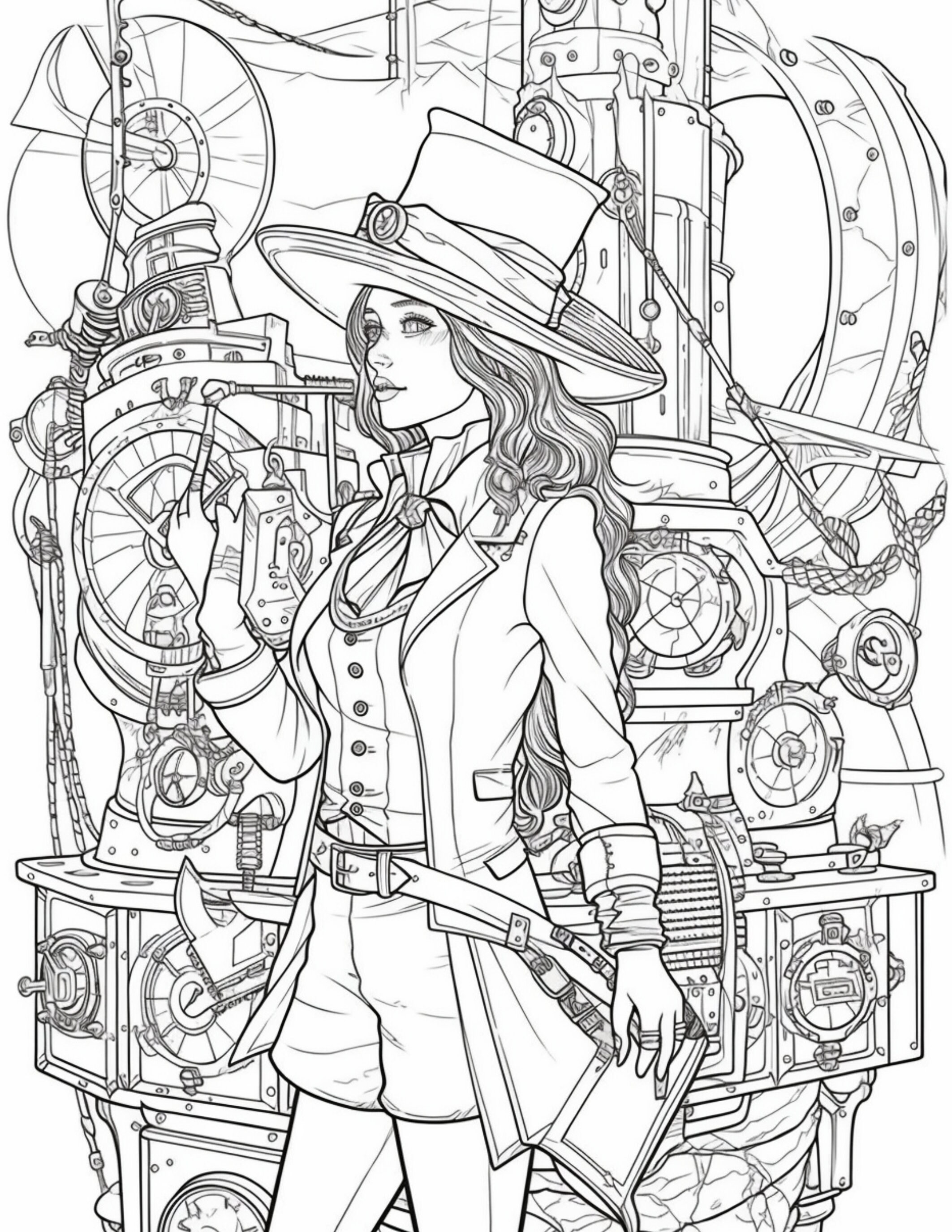 Steampunk Adult Coloring Book: Beautifully Detailed Greek Mythology ...