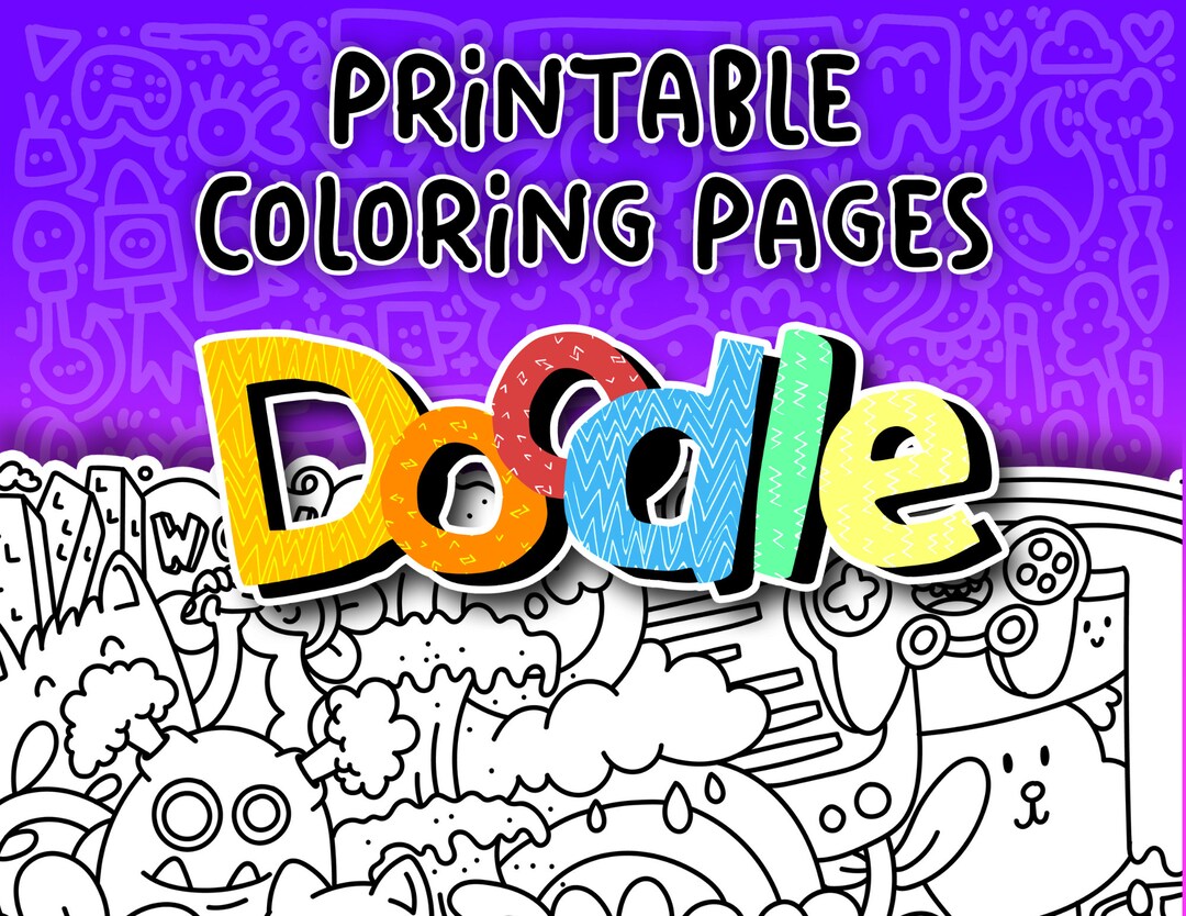 Printable digital Doodles Coloring Pages: Fundoodles Printable Coloring ...