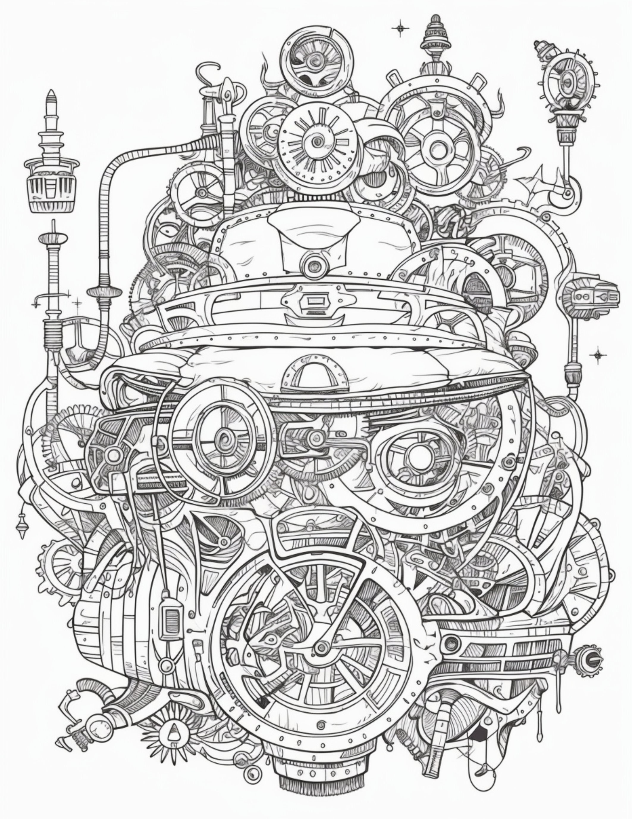 Steampunk Adult Coloring Book: Beautifully Detailed Greek Mythology ...