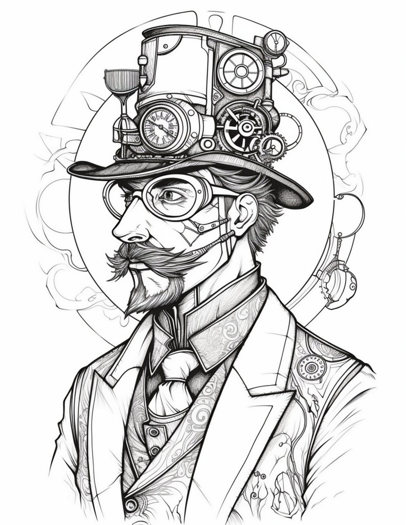 Steampunk Adult Coloring Book: Beautifully Detailed Greek Mythology ...