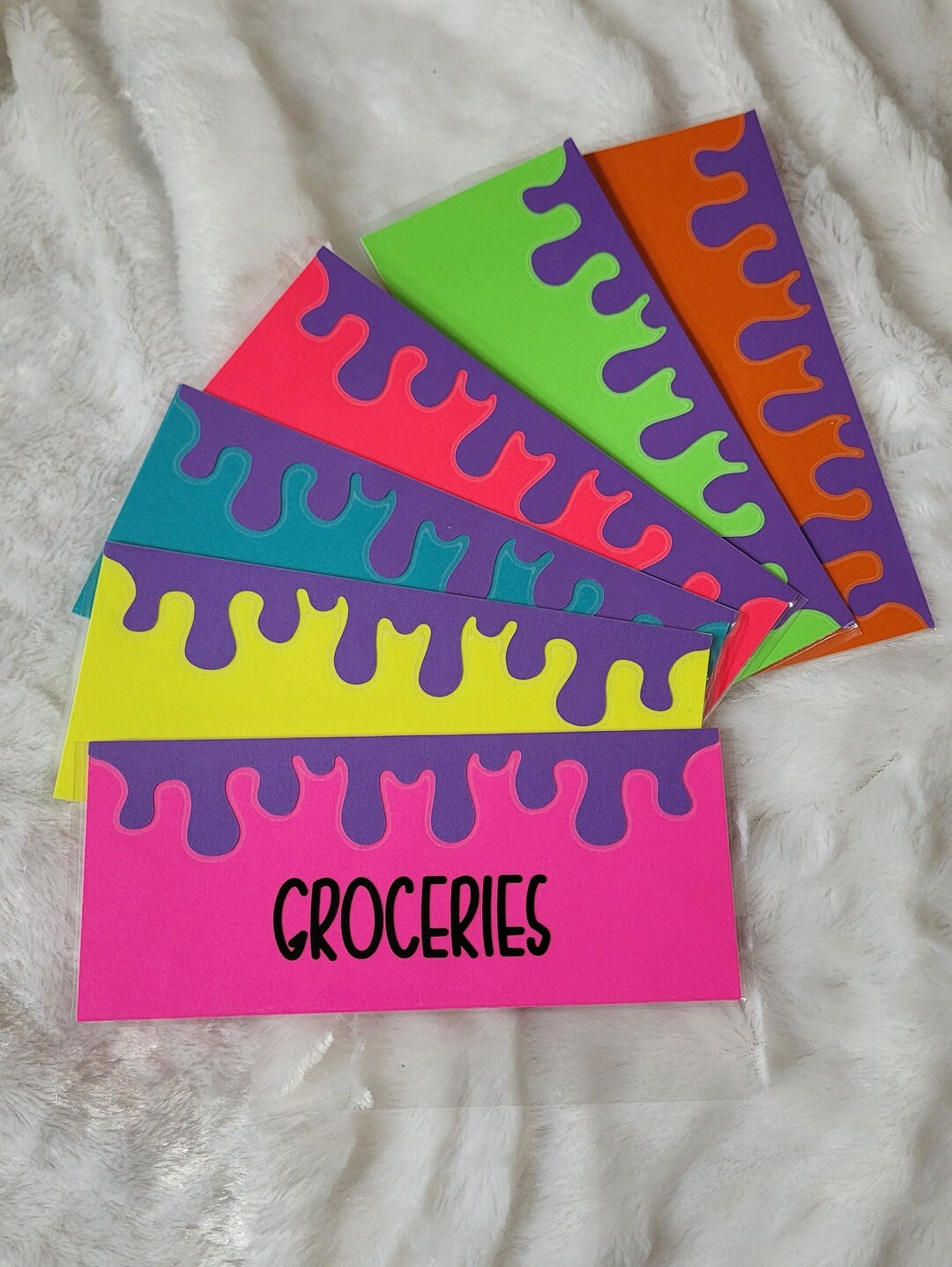 Drip Pattern Cash Envelopes, Decorative Cash Envelopes, Budgeting Cash ...