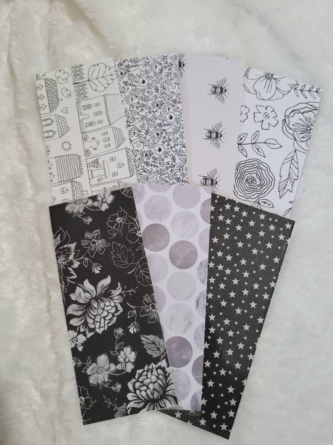 Black and White Theme Economical Cash Envelopes, Gray Toned Cash ...