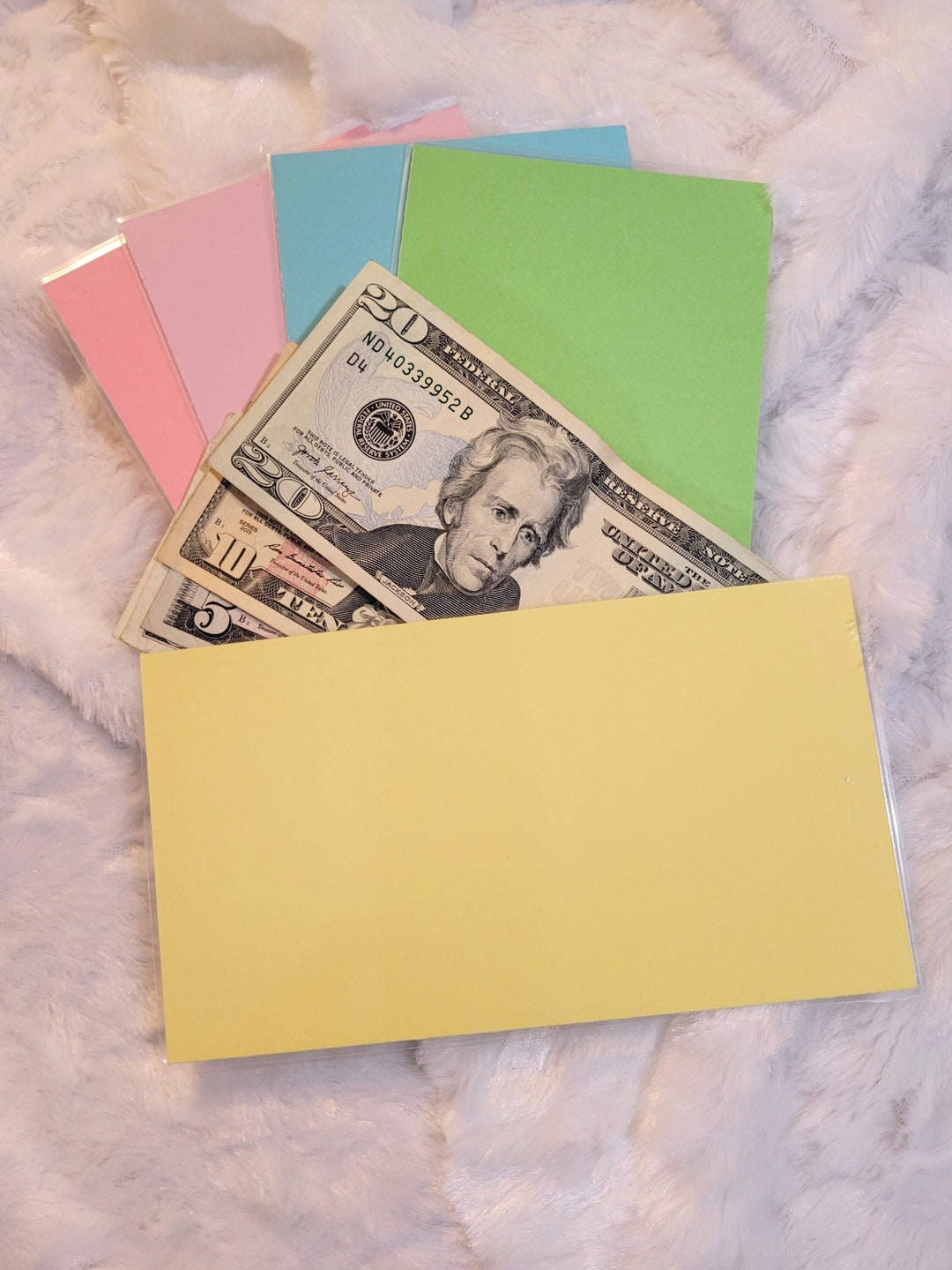 Pastel Cash Envelope Set Rainbow Cash Envelopes Cash - Etsy