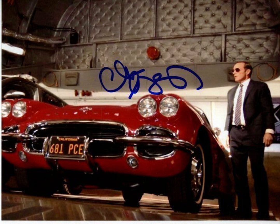 Clark Gregg Signed 8x10 Agents of S.h.i.e.l.d. 1962 Chevrolet Corvette ...