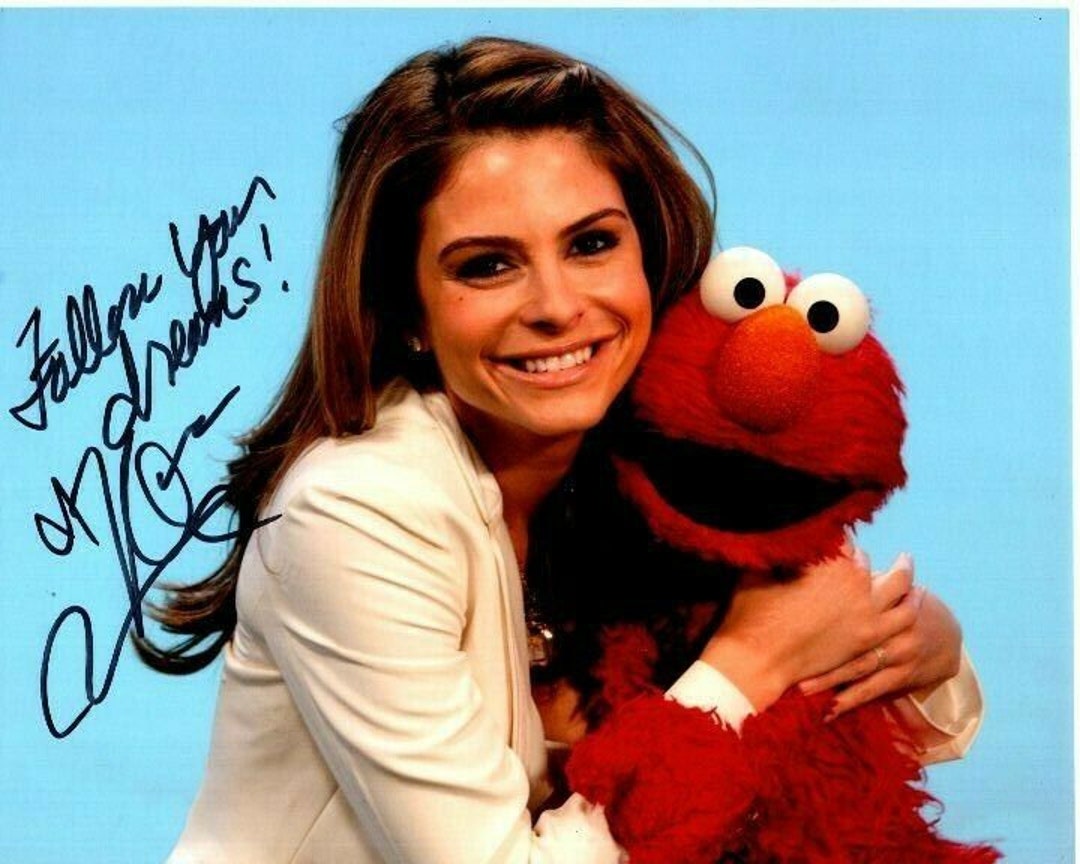 Maria Menounos Signed Autographed Sesame Street Elmo Photo - Etsy