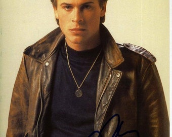 Rob Lowe Signed Photo the Outsiders, St. Elmos Fire W/COA - Etsy