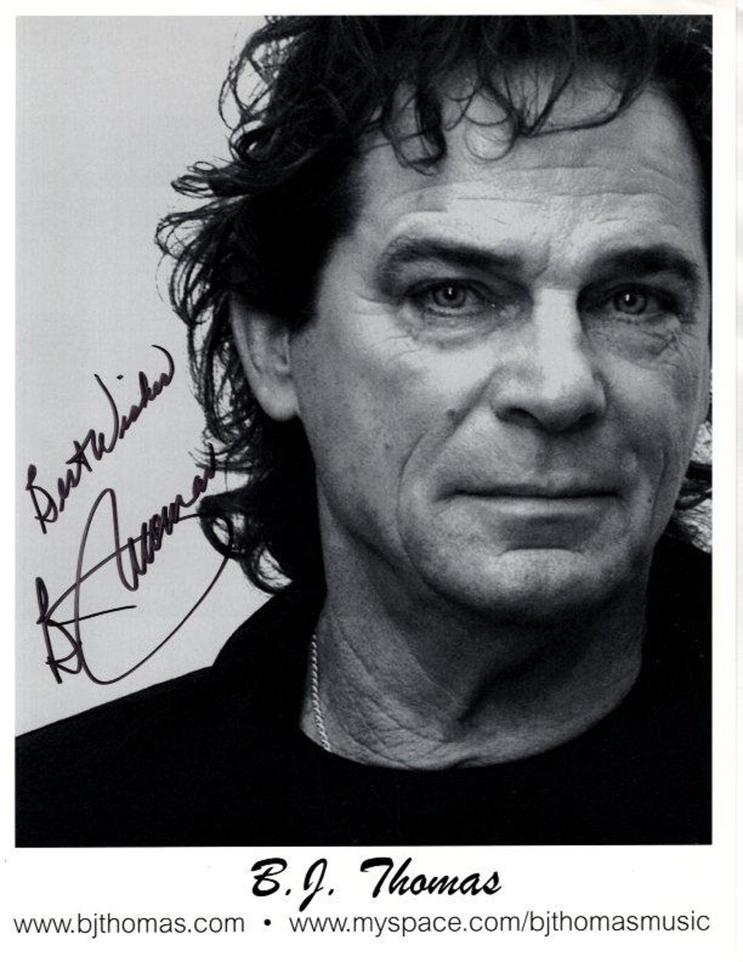 B.J. Thomas Signed Autographed 8.5x11 Photo - Etsy