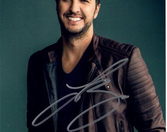 Luke Bryan Signed 8x10 Concert Photo W/ Hologram Coa - Etsy