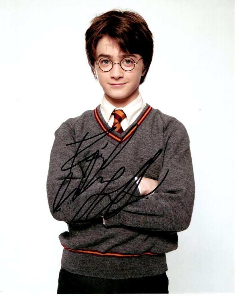 Daniel Radcliffe Signed Autographed 8x10 Harry Potter Photo - Etsy