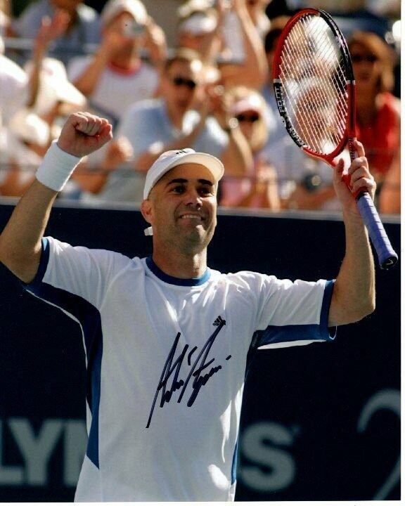 Andre Agassi Signed Autographed 8x10 Tennis Photo - Etsy