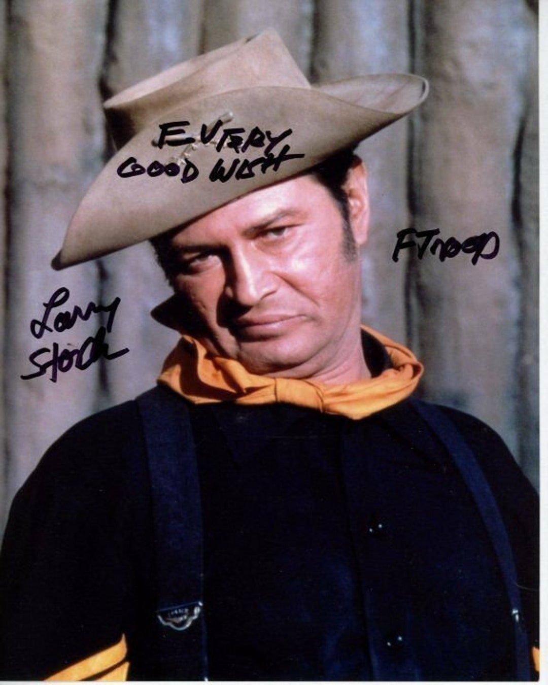 Larry Storch Signed Autographed 8x10 F Troop Cpt Randolph Agarn Photo ...