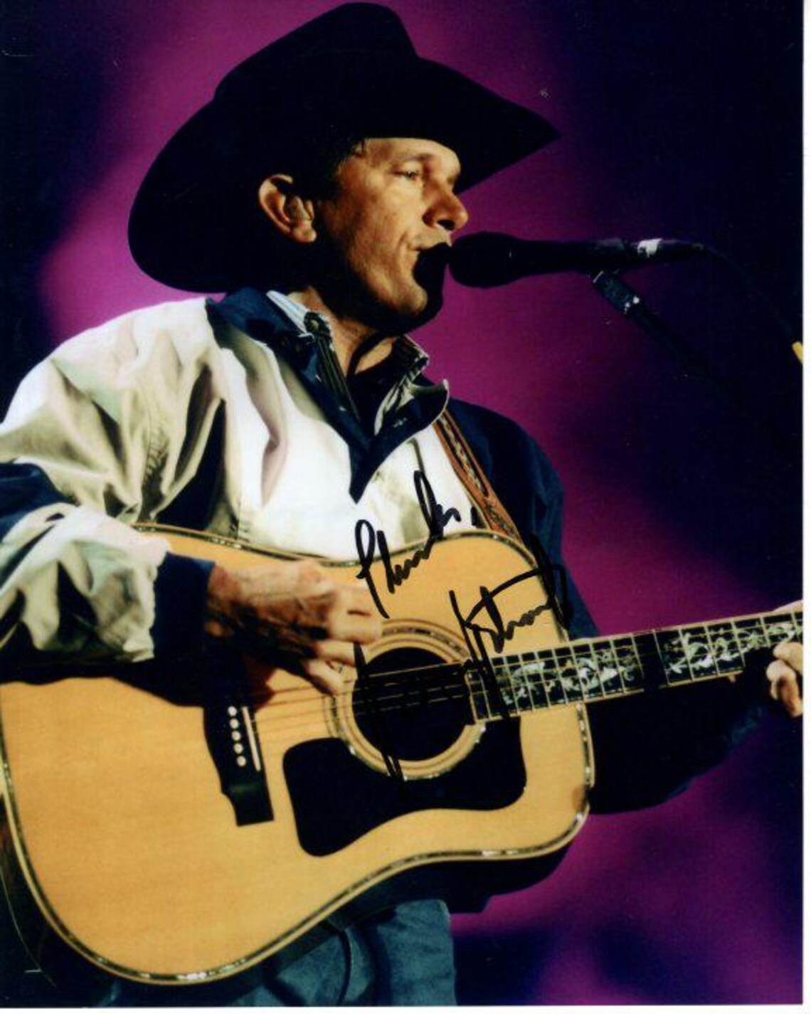 George Strait Signed Autographed 8x10 Photo - Etsy