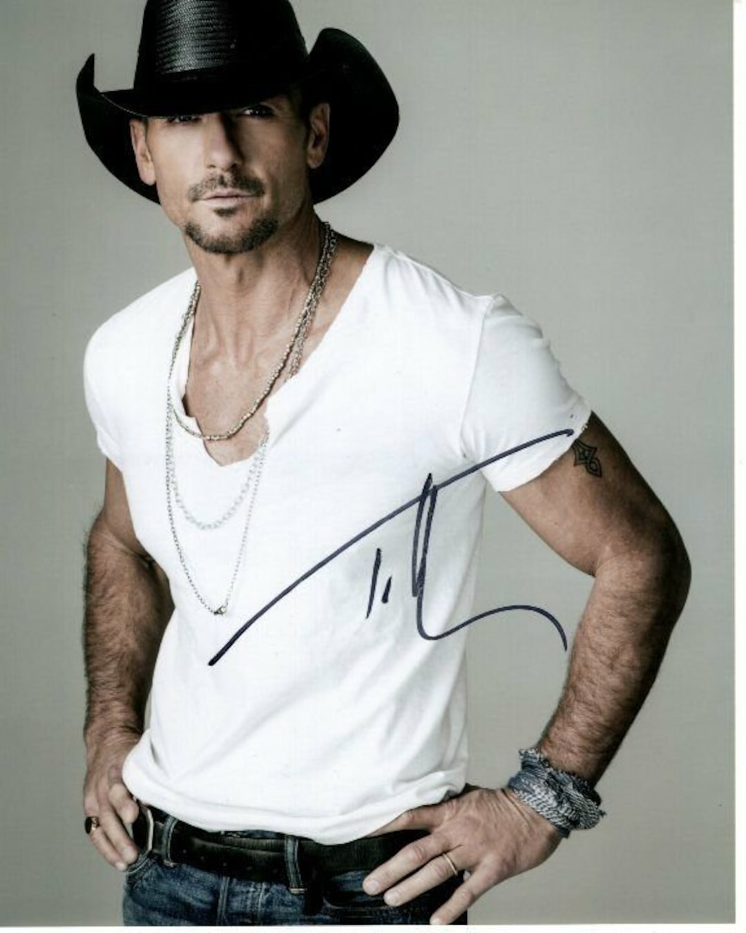 Tim Mcgraw Signed Autographed 8x10 Photo - Etsy