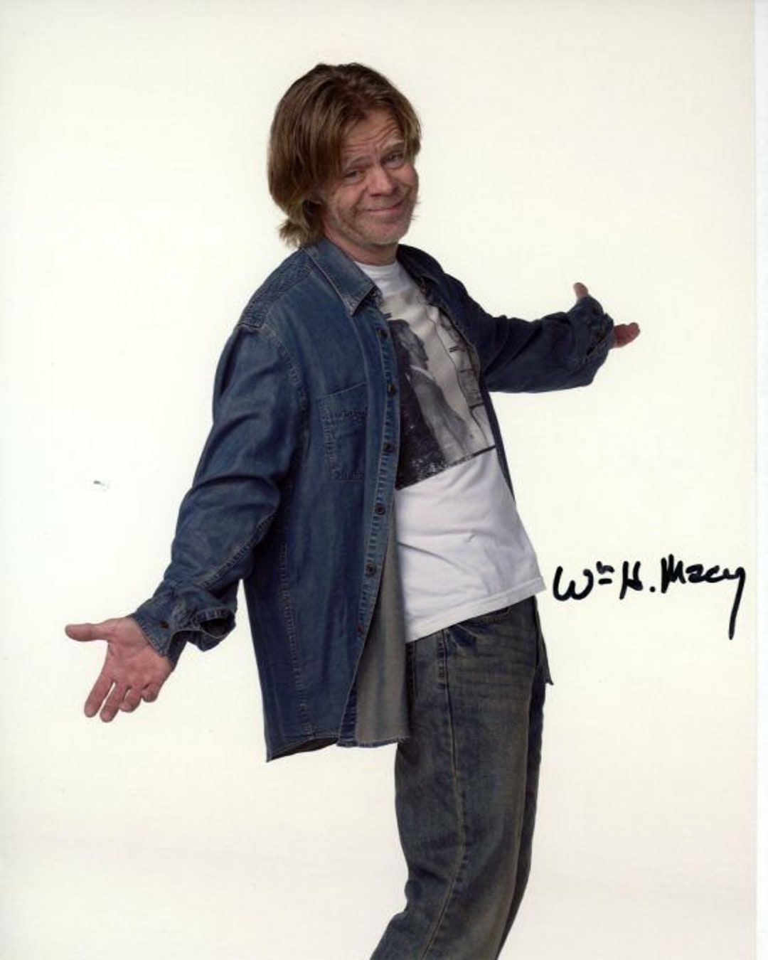 William H. Macy Signed Autographed Shameless Frank Gallagher Photo - Etsy
