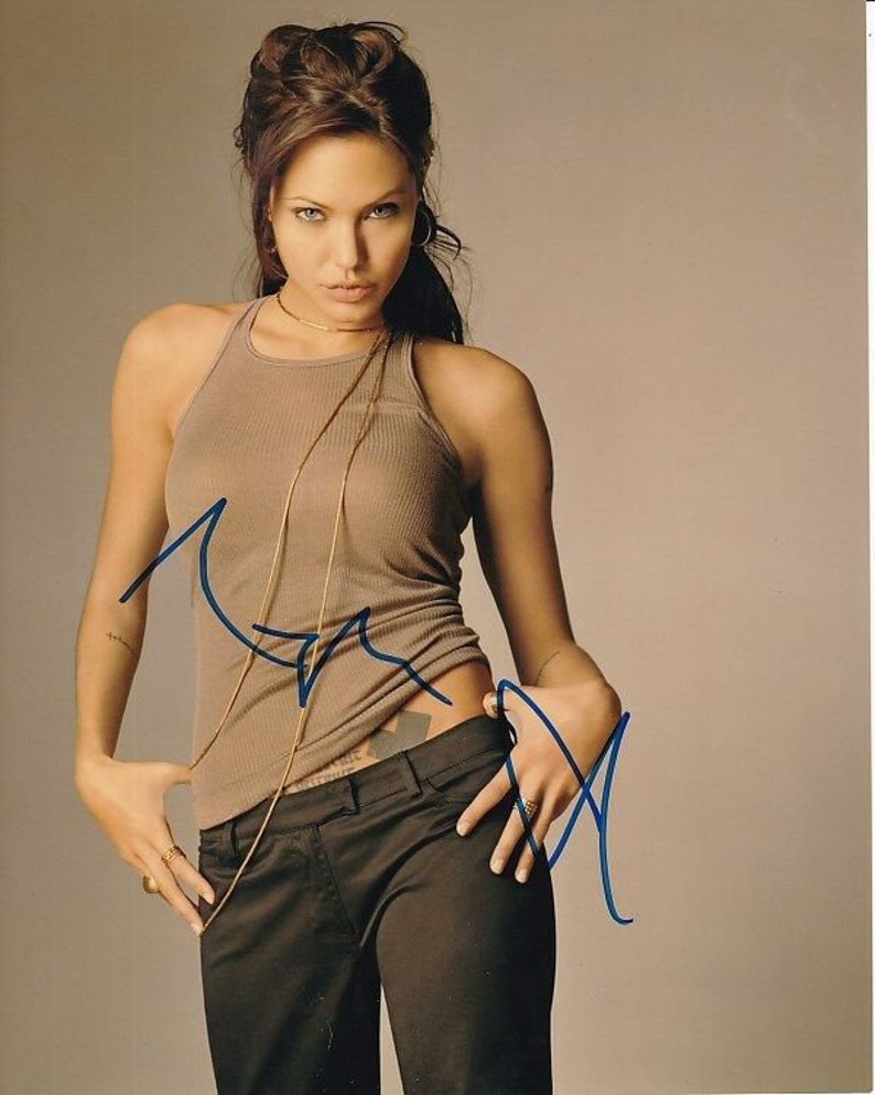 Angelina Jolie Signed Autographed 8x10 Photo Etsy