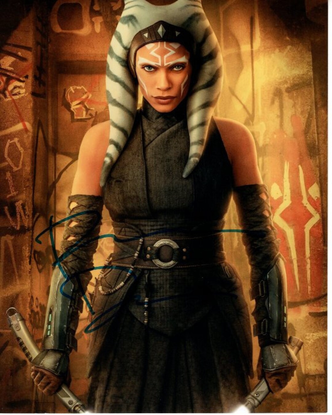 Rosario Dawson Signed Autographed 8x10 Star Wars Mandalorian Boba Fett ...