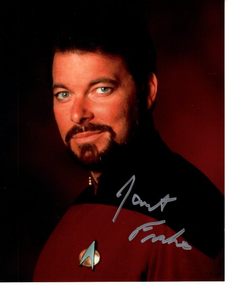 Jonathan Frakes Signed Autographed 8x10 Star Trek William - Etsy